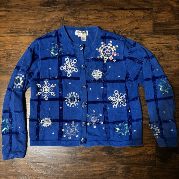 Jack B. Quick | Sweaters | Vintage Cardigan With Snowflake ...